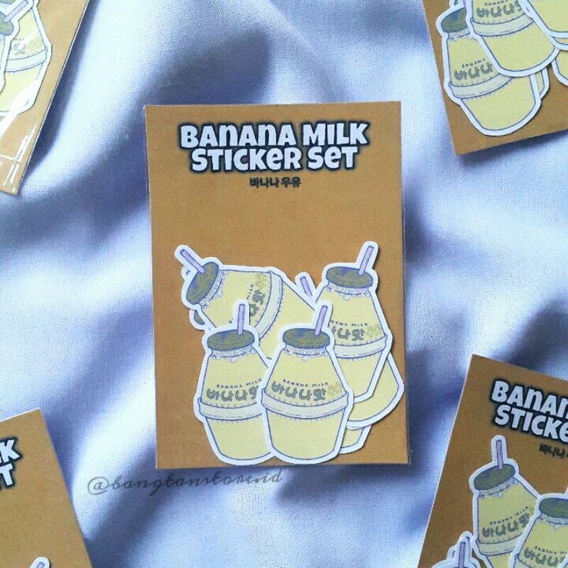 Jual BANANA MILK STICKER SET | Shopee Indonesia
