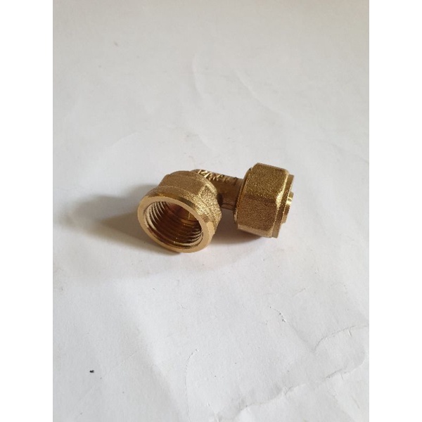 Jual Elbow Keni Drat Dalam Pipa Air Panas Kuningan 1/2 Inch Indonesia|Shopee Indonesia