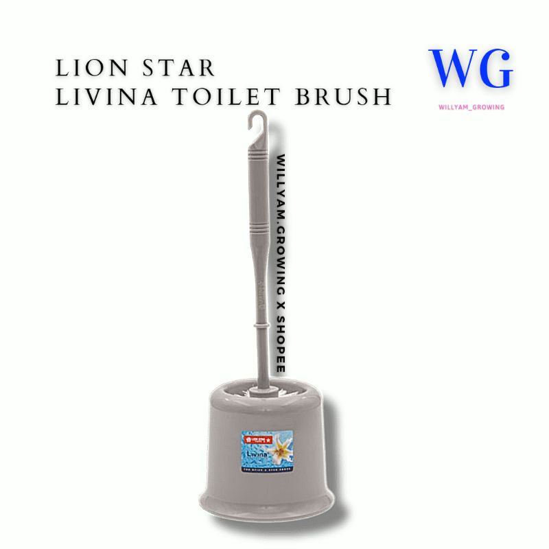 Jual Lion Star Sikat WC Bulat + Cup / Sikat Toilet Kamar Mandi Livina ...