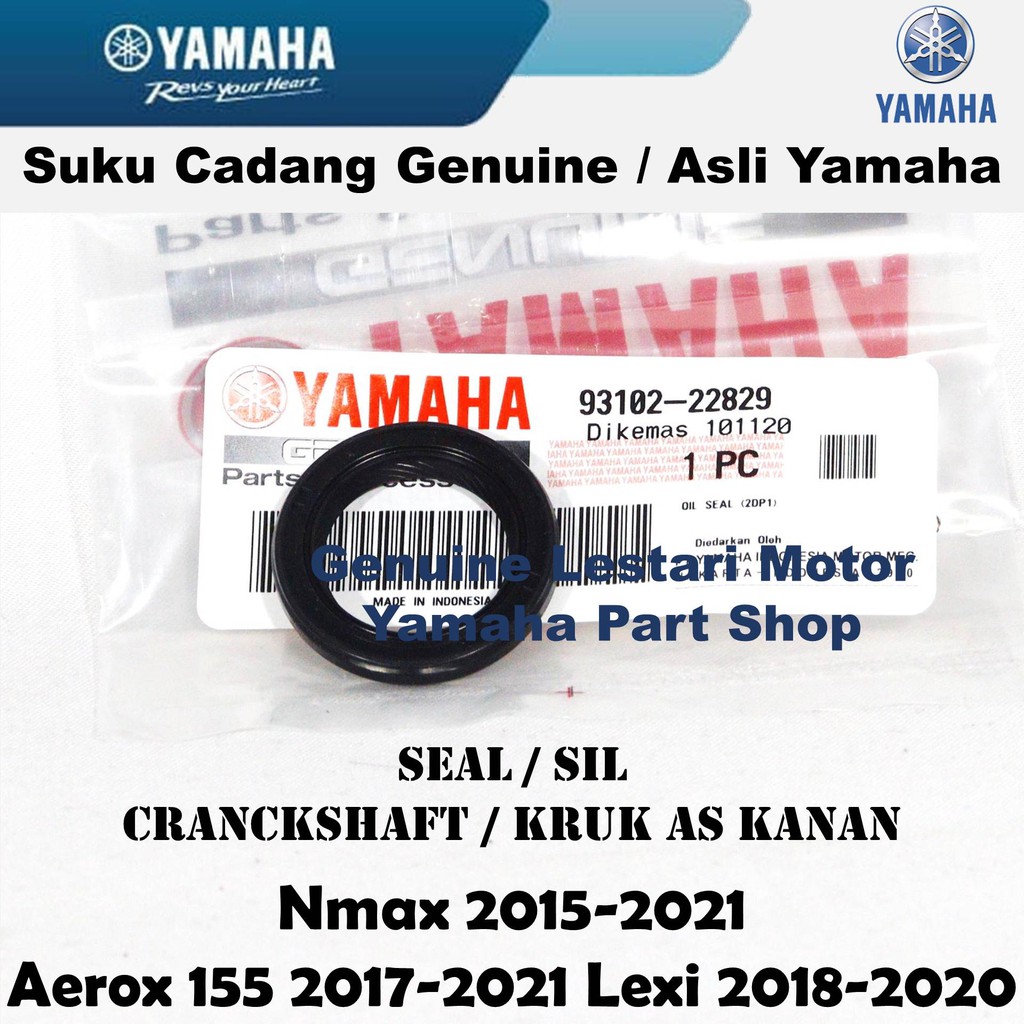 Jual Seal Sil Crankshaft Kruk As Kanan Aerox Lexi Nmax N Max Asli Yamaha Surabaya | Shopee Indonesia