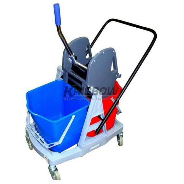 Jual BUCKET WRINGER WITH TWO PAILS BLUE RED KRISBOW /WADAH PEL /ALAT ...