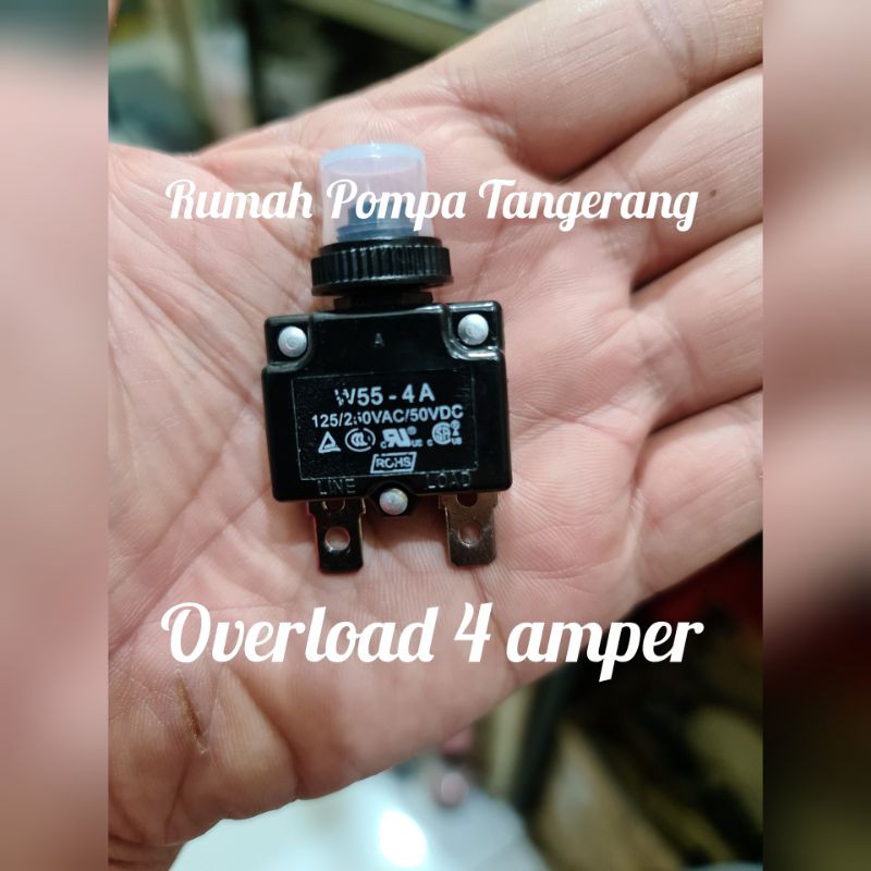 Jual Overload switch protector sparepart pompa satelit 4 ampere ...