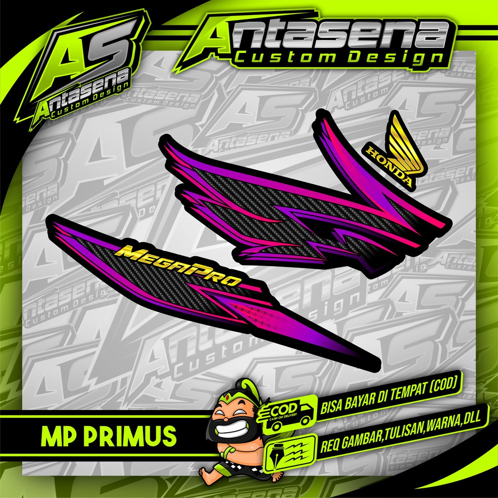Jual Striping Megapro Primus Racing Herex Stiker Motor Variasi Honda MP ...