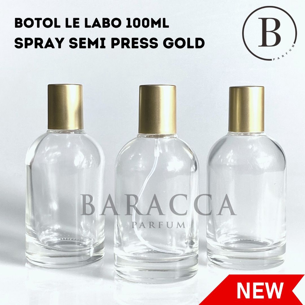 Jual Botol Parfum Le Labo 100ML Semi Press Gold - Botol Parfum Kosong ...