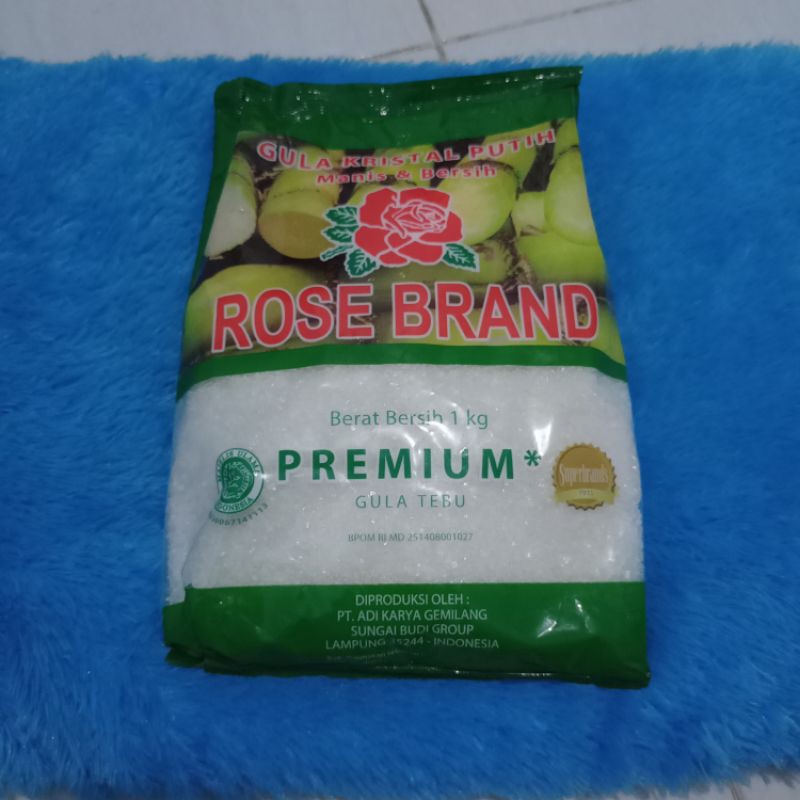 Jual Gula kristal putih Rose Brand premium 1 KG | Shopee Indonesia
