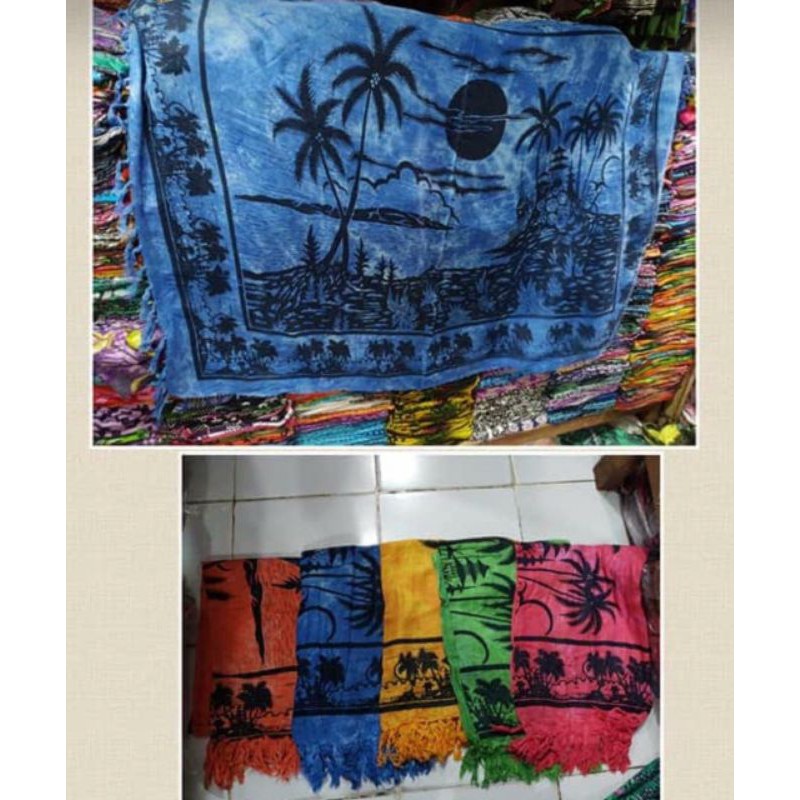Jual kain pantai bali motif pemandangan | Shopee Indonesia