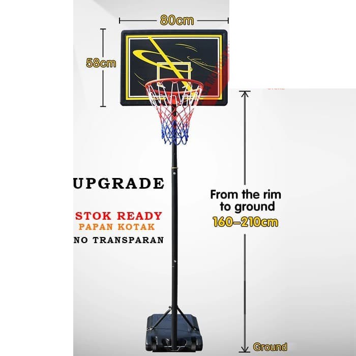 Ring Basket Portable dengan tiang bola basket murah kuat kokoh | Shopee ...