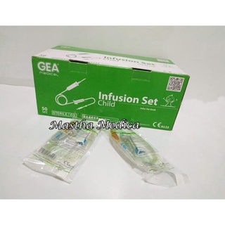 Jual INFUSION SET CHILD/ SELANG INFUS SET ANAK GEA tetes MIKRO /Micro ...