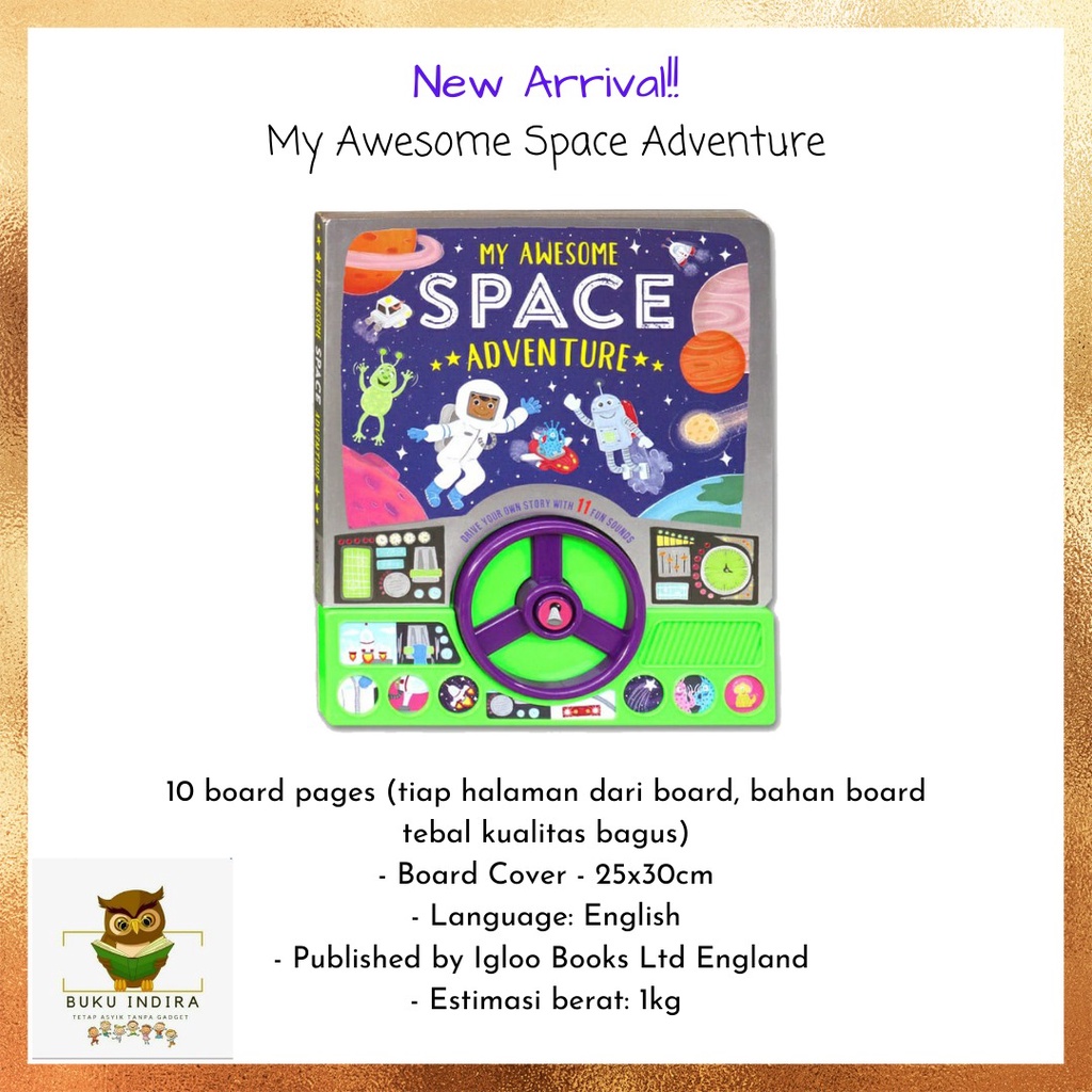 Jual Buku Import Anak My Awesome Space Adventure Board Book Indonesia ...
