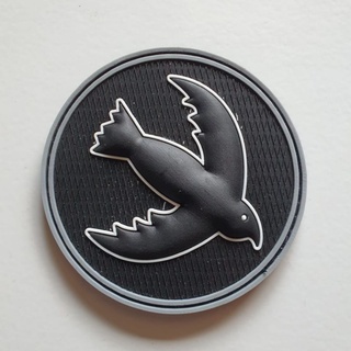 Jual patch rubber PVC logo GEGANA bulat 3D timbul - rubber patch logo ...