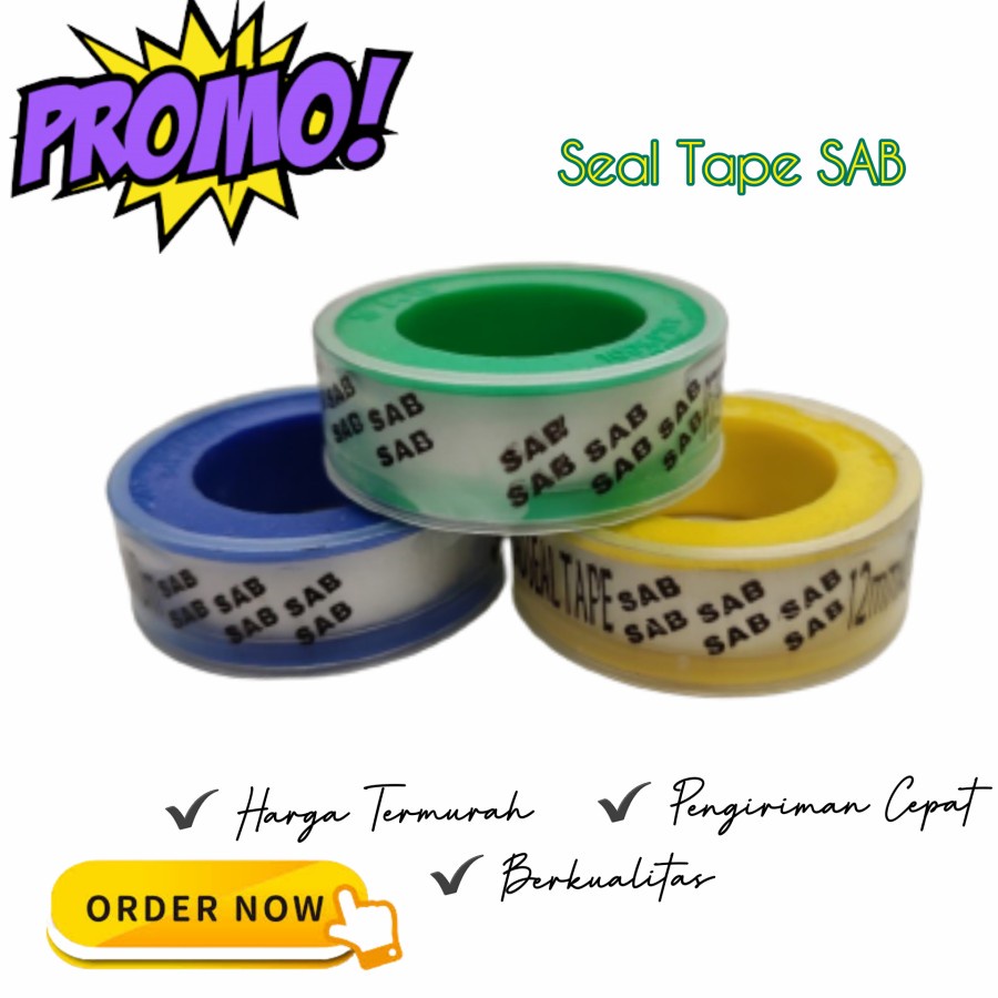 Jual Sealtape Sab Warna Warni Solasi Seal Tape Pipa Air Isolasi Keran ...