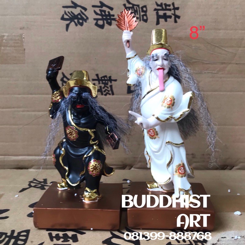 Jual Patung dewa tua di ya pek tua li ya pek heibai wuchang 8 inch ...