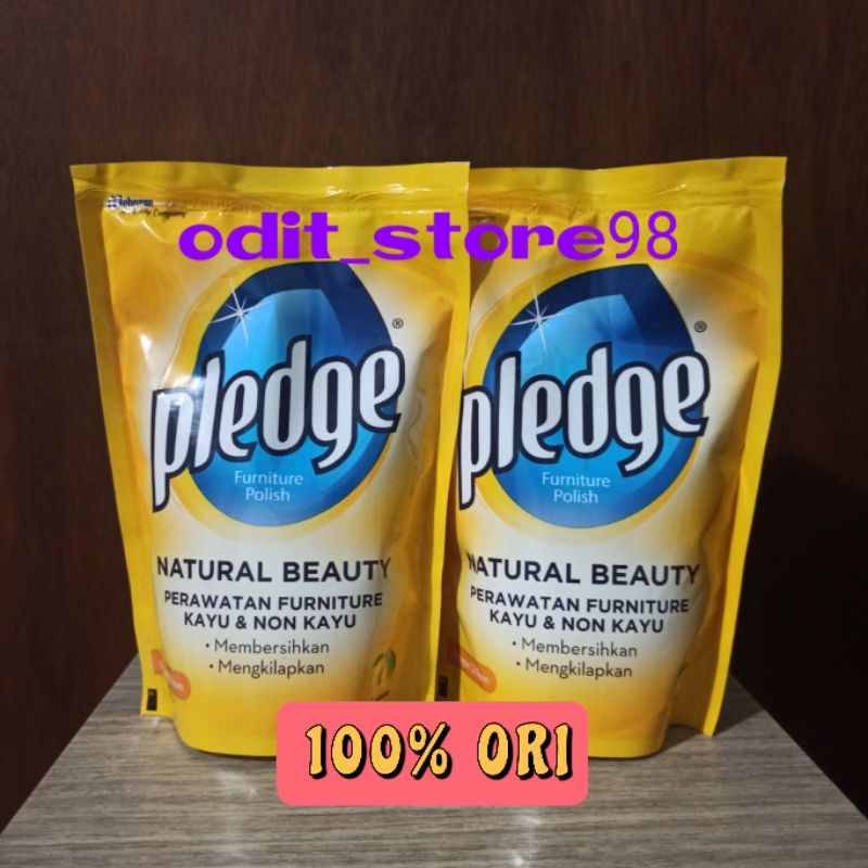 Jual Pledge furniture polish natural beauty 450ml refill Indonesia ...