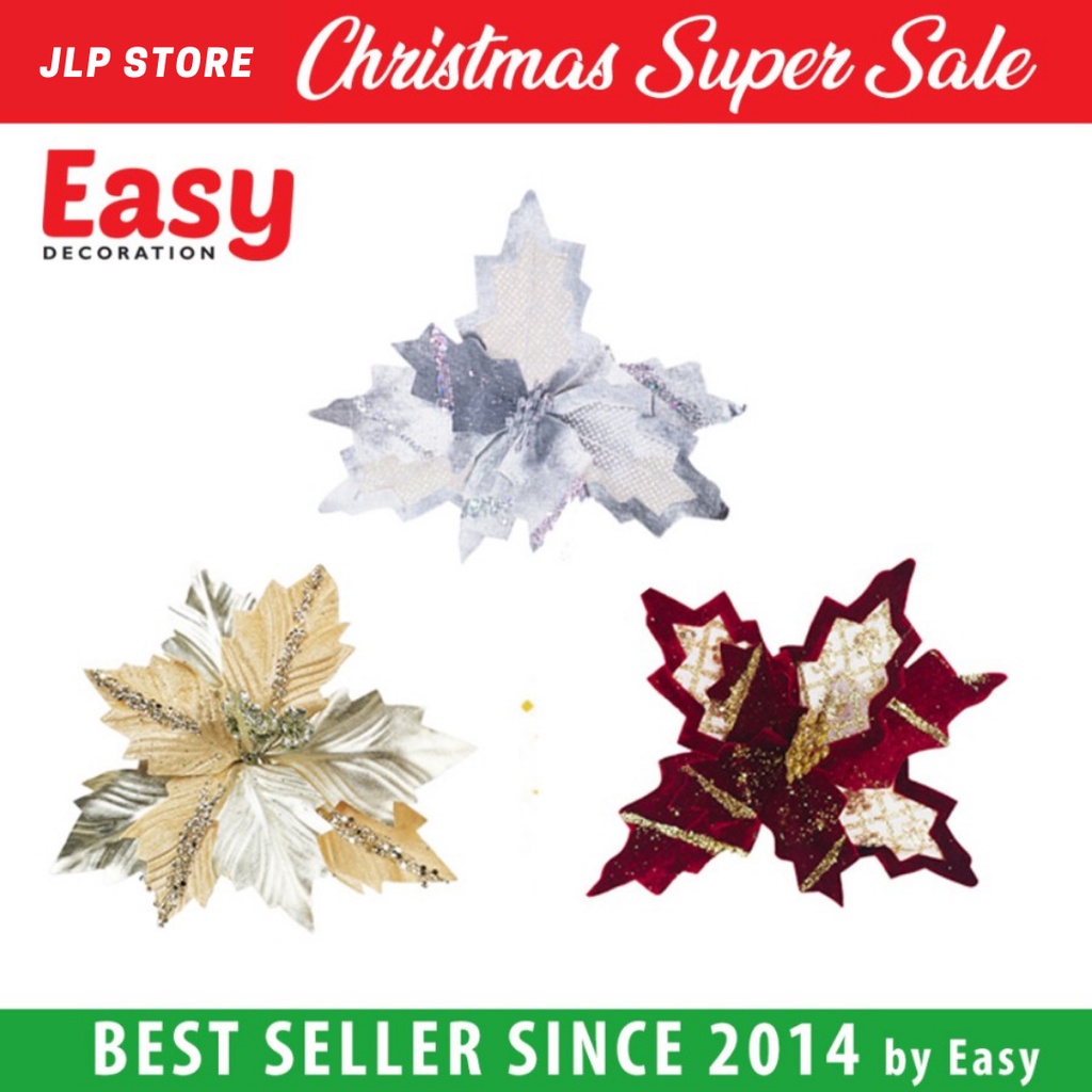 Jual Bunga Hiasan Pohon Natal Dekorasi Hiasan Aksesoris Pernak Pernik ...