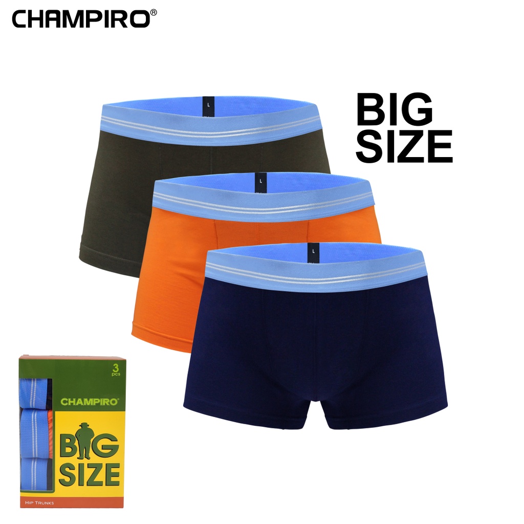 Jual Champiro Celana Dalam Pria 3 pcs BIG SIZE Boxer C0330B Indonesia|Shopee Indonesia