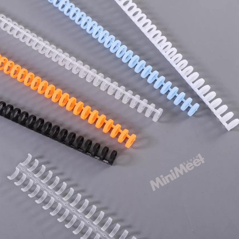 Jual DIY Ring Binding Binder Loose Leaf 30 lubang Spiral Bahan Plastik ...