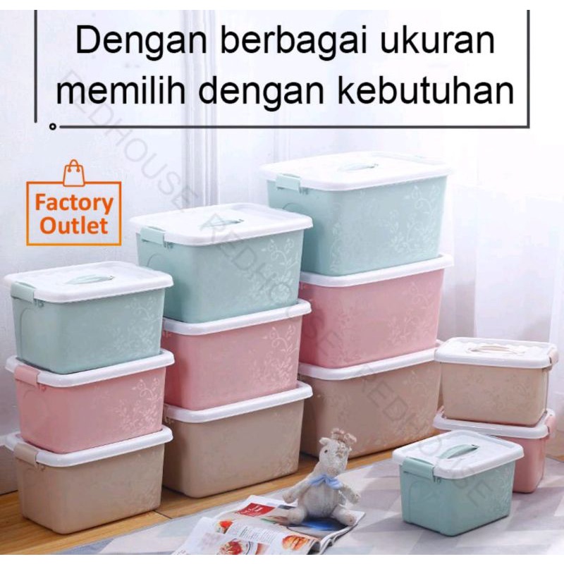 Jual Box Container Plastik RED HOUSE Sealware Plastik Kotak penyimpanan ...