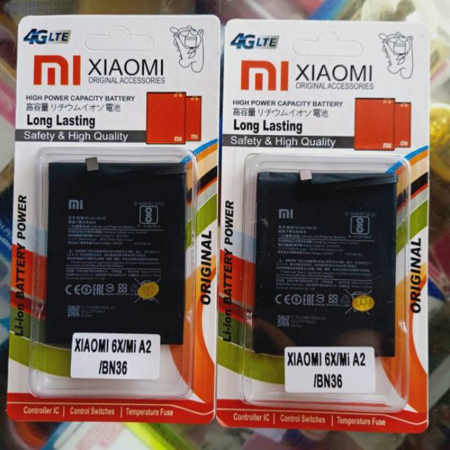 Batre Baterai Xiaomi Mi 6X / Mi A2 BN36 | Shopee Indonesia