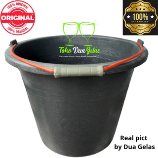 Jual Ember Hitam Cor Plastik Karet Hitam Tebal 10 Liter Anti Pecah 10 L ...
