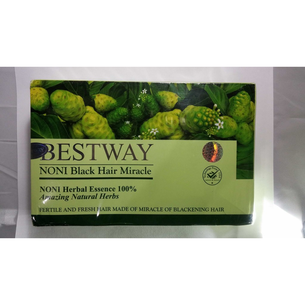 Bestway Noni Hair Dye Black Hair Magic 20's - Shampoo Noni, Semir ...