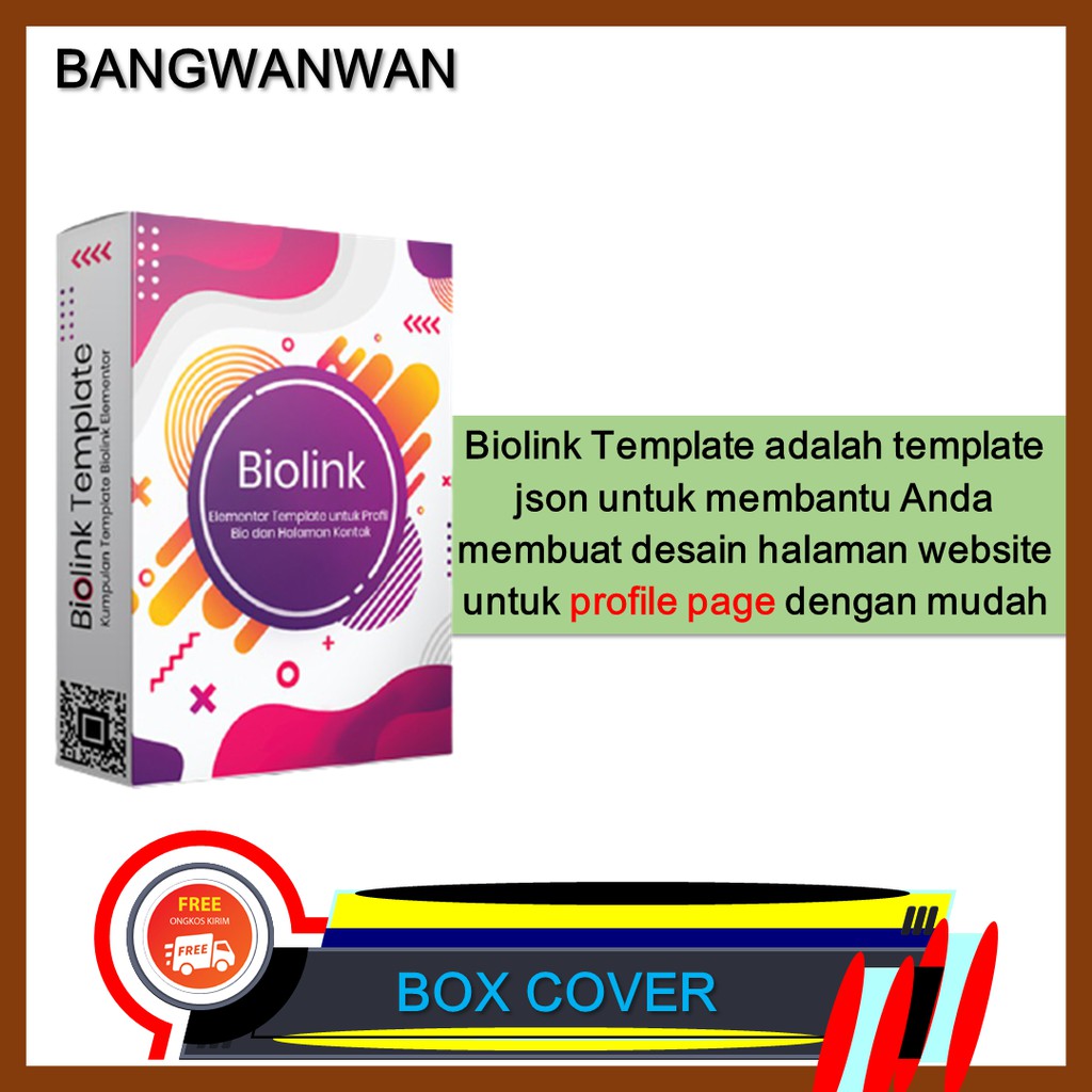 Jual Biolink Template Elementor Landing Page Profil Indonesia|Shopee ...