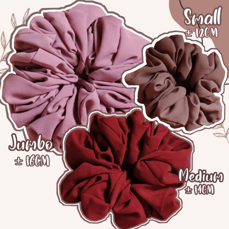 Jual scrunchie jumbo / scruncy jumbo /ikat rambut jumbo | Shopee Indonesia
