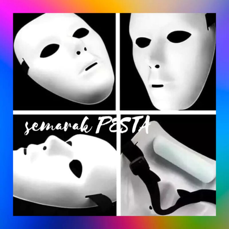 Jual topeng full face, topeng masker, topeng polos, topeng alien ...