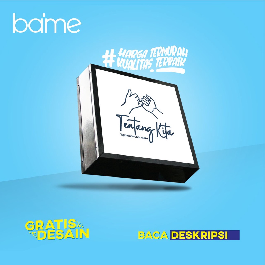 Jual NEON BOX OUTDOOR BULAT/KOTAK 2 SISI Indonesia|Shopee Indonesia