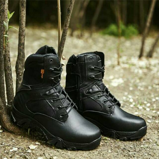 Jual Sepatu Outdoor PDL Delta Panjang 8 Inchi Hitam Tactical Boots ...