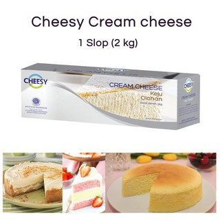 Jual Cream Cheese CHEESY Keju Krim Olahan 950gr dan 475gr | Shopee ...