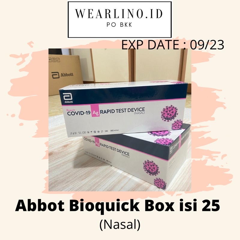 Jual ABBOT BIOQUICK NASAL EXP DATE 2023 09 & ABBOTT BIOQUICK NASO ...