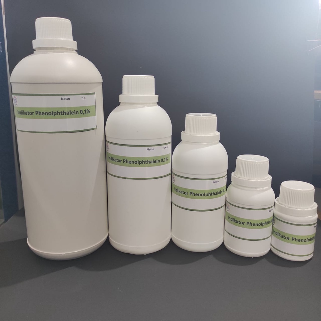 Jual Indikator Phenolphthalein 0,1% 100ml Indikator PP 100 ml | Shopee ...