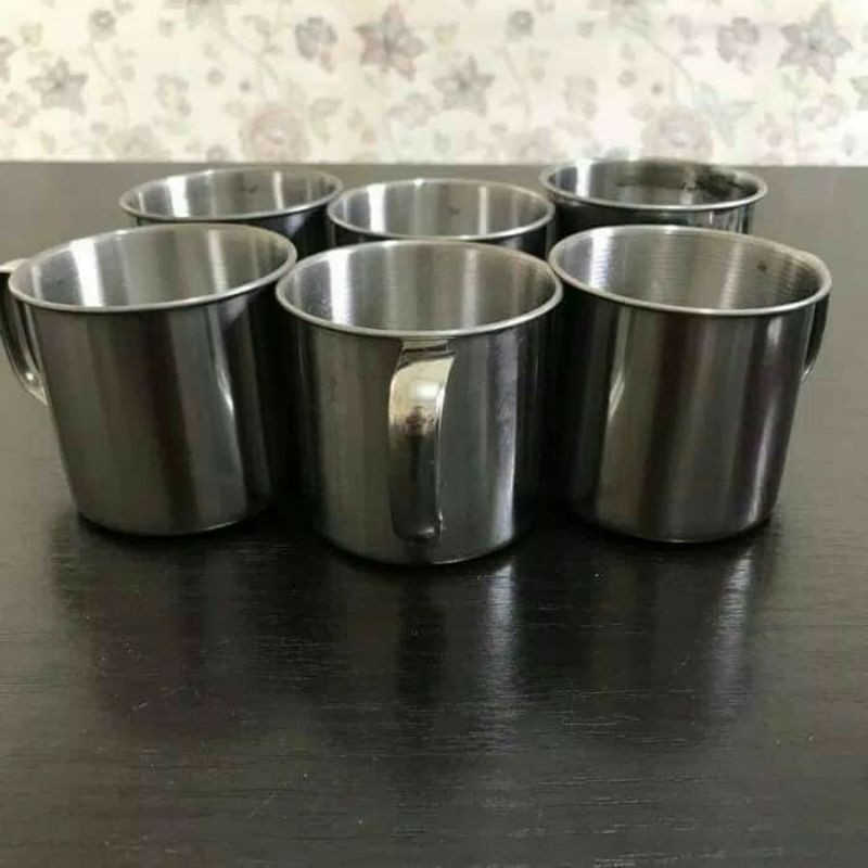 Jual Cangkir Stainless Steel Ukuran 7Cm | Shopee Indonesia