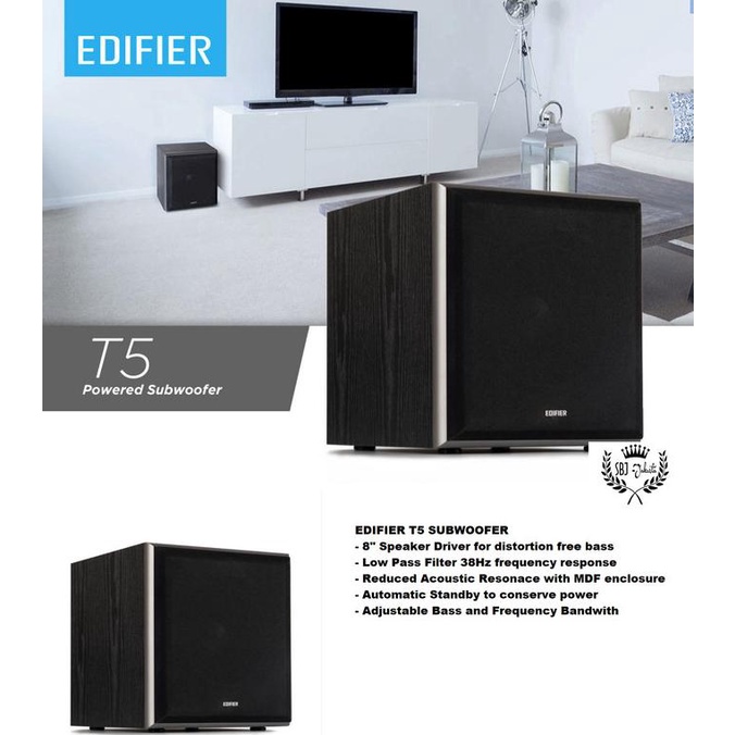 Jual Edifier T5 8 Inch Powered Active Subwoofer 70W Rms Speaker ...
