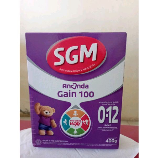 Jual SGM ANANDA GAIN 100 400GR | Shopee Indonesia