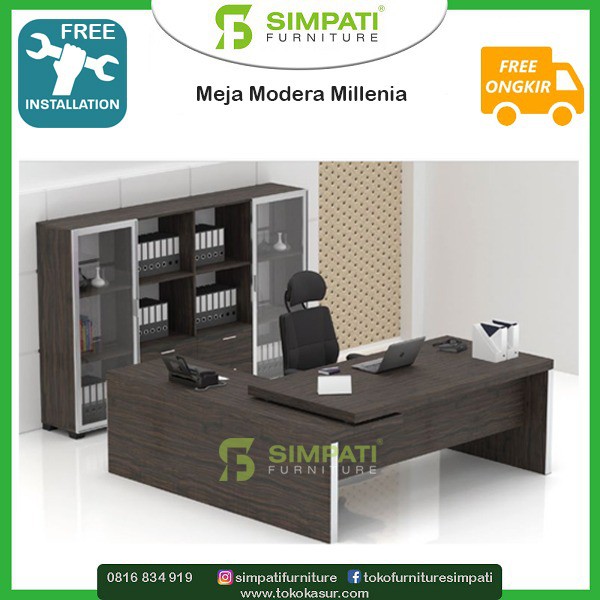 Jual Meja Tulis Bos / Executive Desk Millenia ED 1890 | Shopee Indonesia