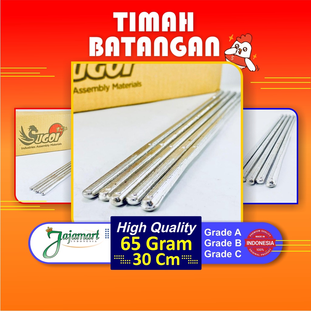 Jual Timah Patri / Timah Batangan / Timah Solder High Quality Berat 65 ...