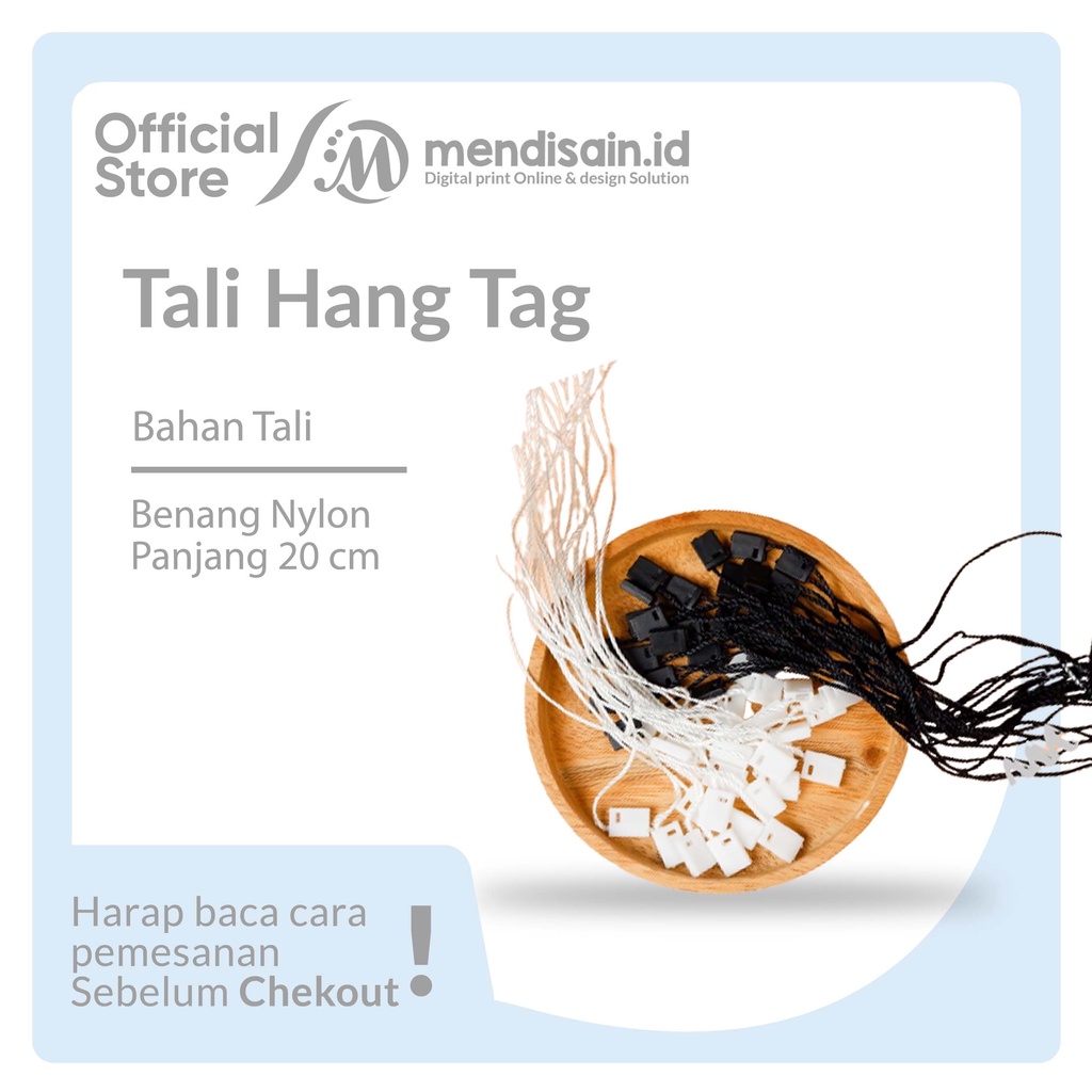 Jual Tali Hangtag - Tali tag - Tali lebel merk - Tali hangtag baju (100 ...