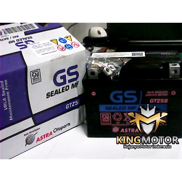 Jual Aki Accu GTZ5S Dry Kering GS | Shopee Indonesia