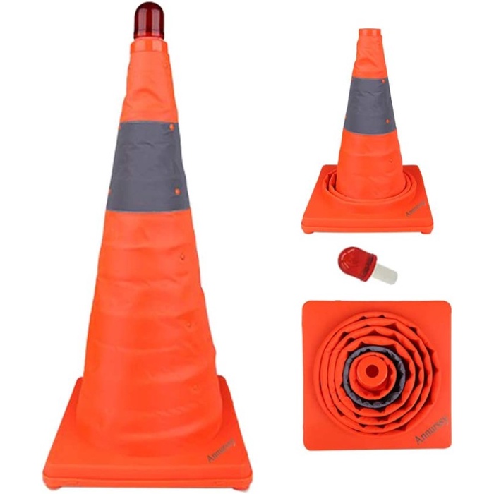 Jual Foldable Traffic Cone Emergency Kerucut Segitiga Lipat Mobil 45CM 90CM | Shopee Indonesia