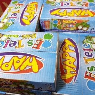 Jual Happy Es Teler Minuman Segar Bubble Nata de Coco Dalam Kemasan ...