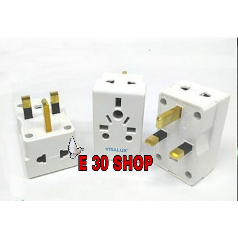 Jual Universal Travel Adaptor Kaki 3 / T Serbaguna Kaki 3 Visalux | Shopee Indonesia