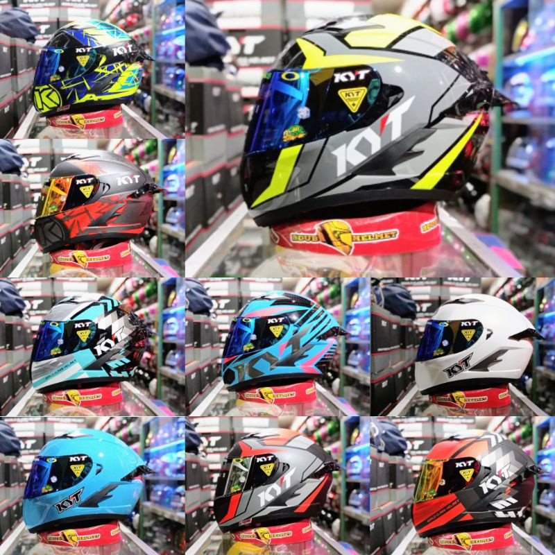 Jual HELM KYT FALCON FR ARMOUR BLACK RED ORIGINAL/PAKET GANTENG 100 ...