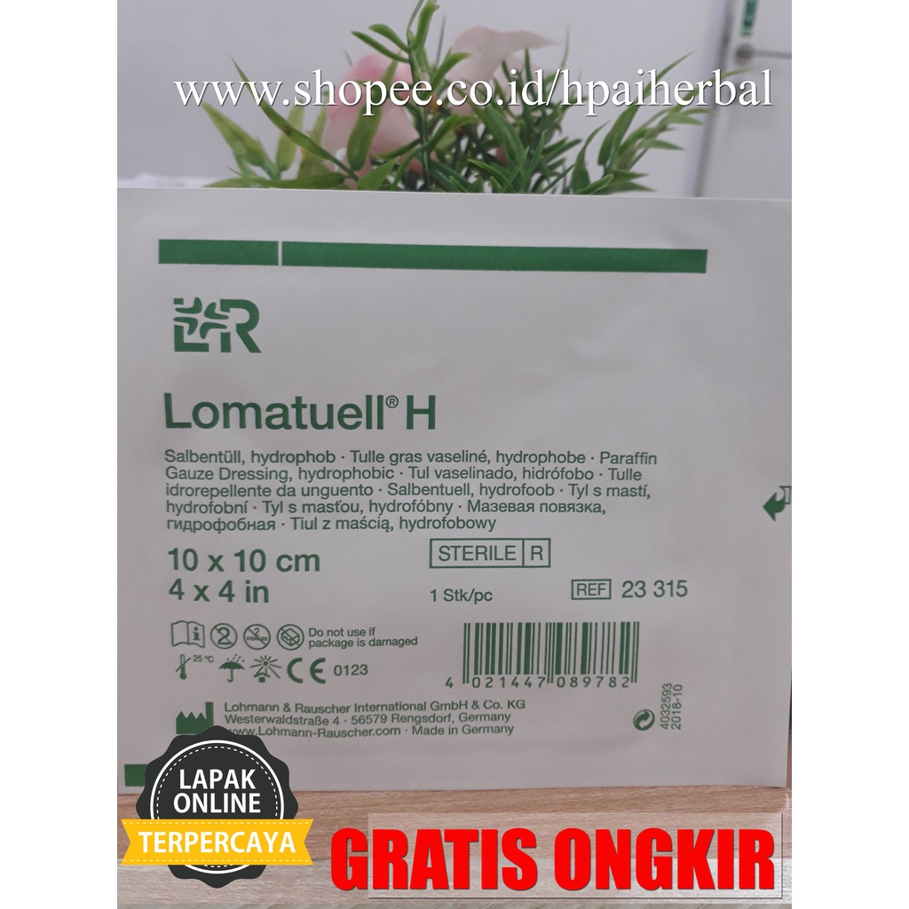 Jual Lomatuell H 10x10cm Lumatul - Kasa Jaring Pembalut Luka - Sterile ...