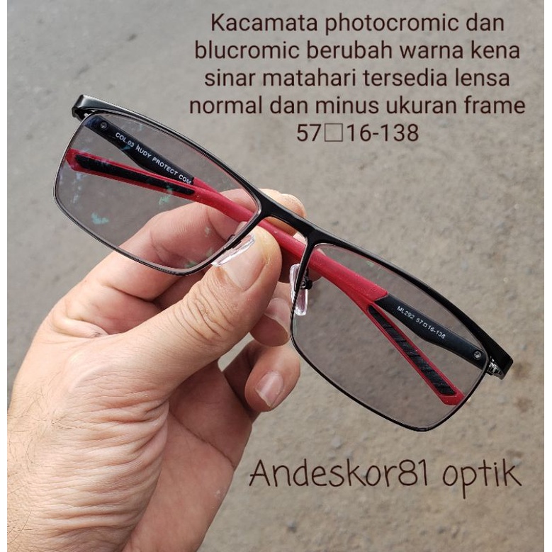 Jual KACAMATA PHOTOCHROMIC LENSA NORMAL/MINUS | Shopee Indonesia