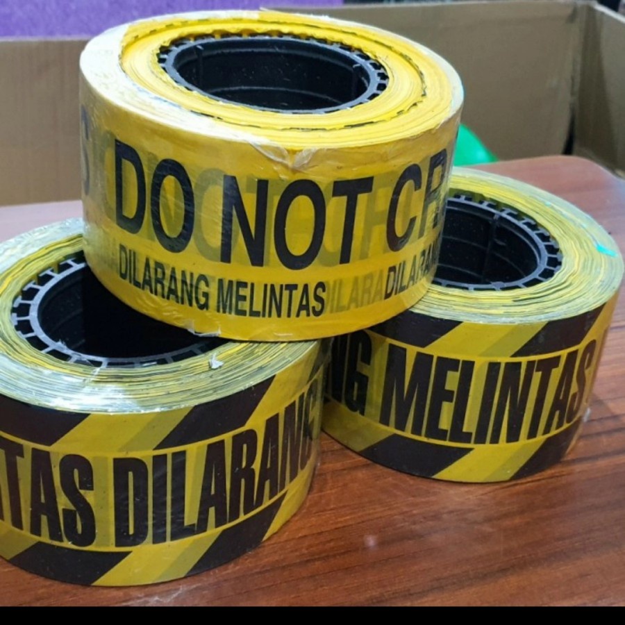 Jual Police line 3" x 300 dilarang melintas / bricade tipe | Shopee ...