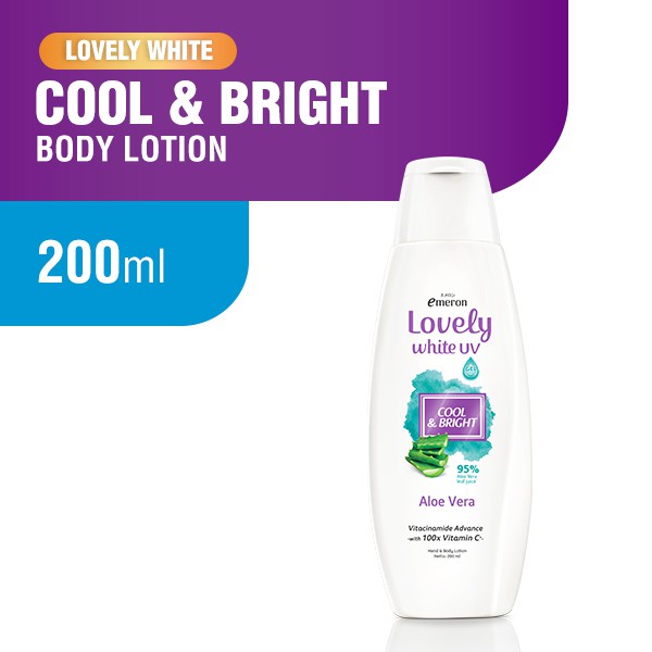 Emeron Lovely White UV Cool & Bright Body Lotion 200ml | Shopee Indonesia