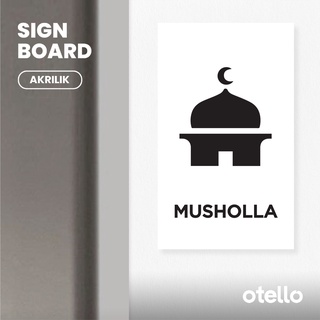 Jual Tulisan Musholla Sign Board Akrilik Print Signage Acrylic Petunjuk ...