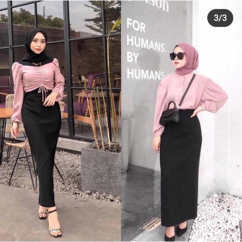 Jual Rok Span//Rok kerja | Shopee Indonesia