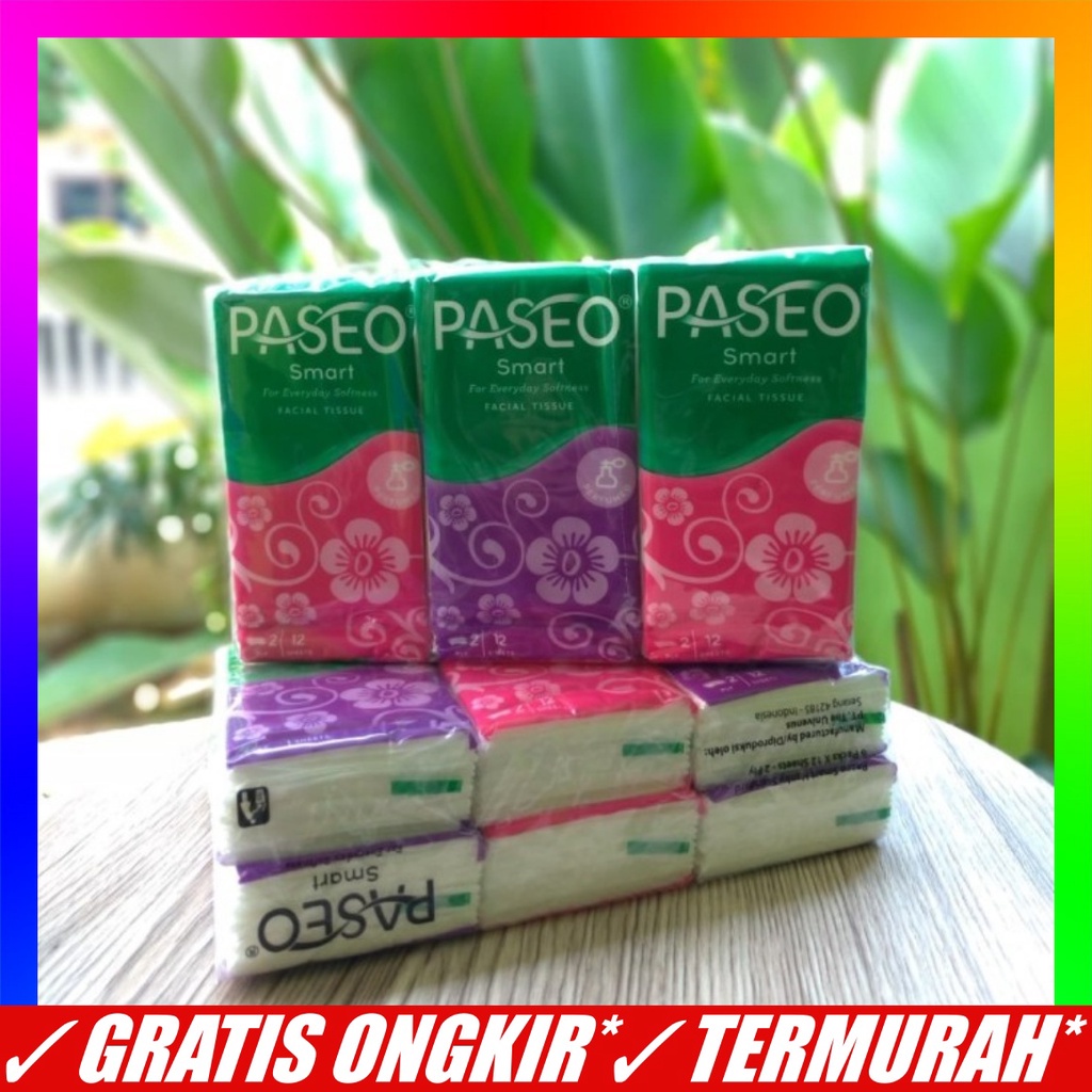 Jual Tissue Paseo Smart Hanky 12 Sheets Tissu Tisue Tisu Facial Pocket ...